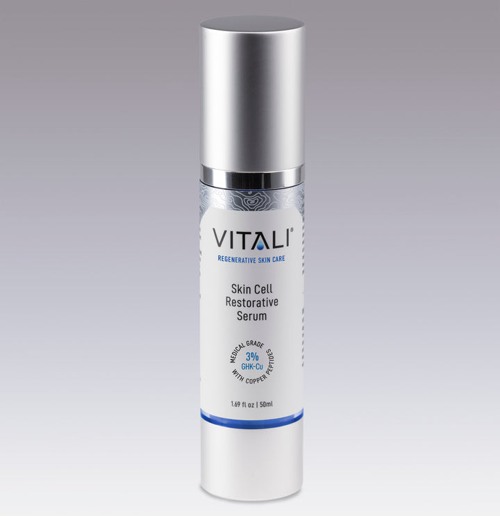 Fight wrinkles and crepey skin with Vitali Skincare products